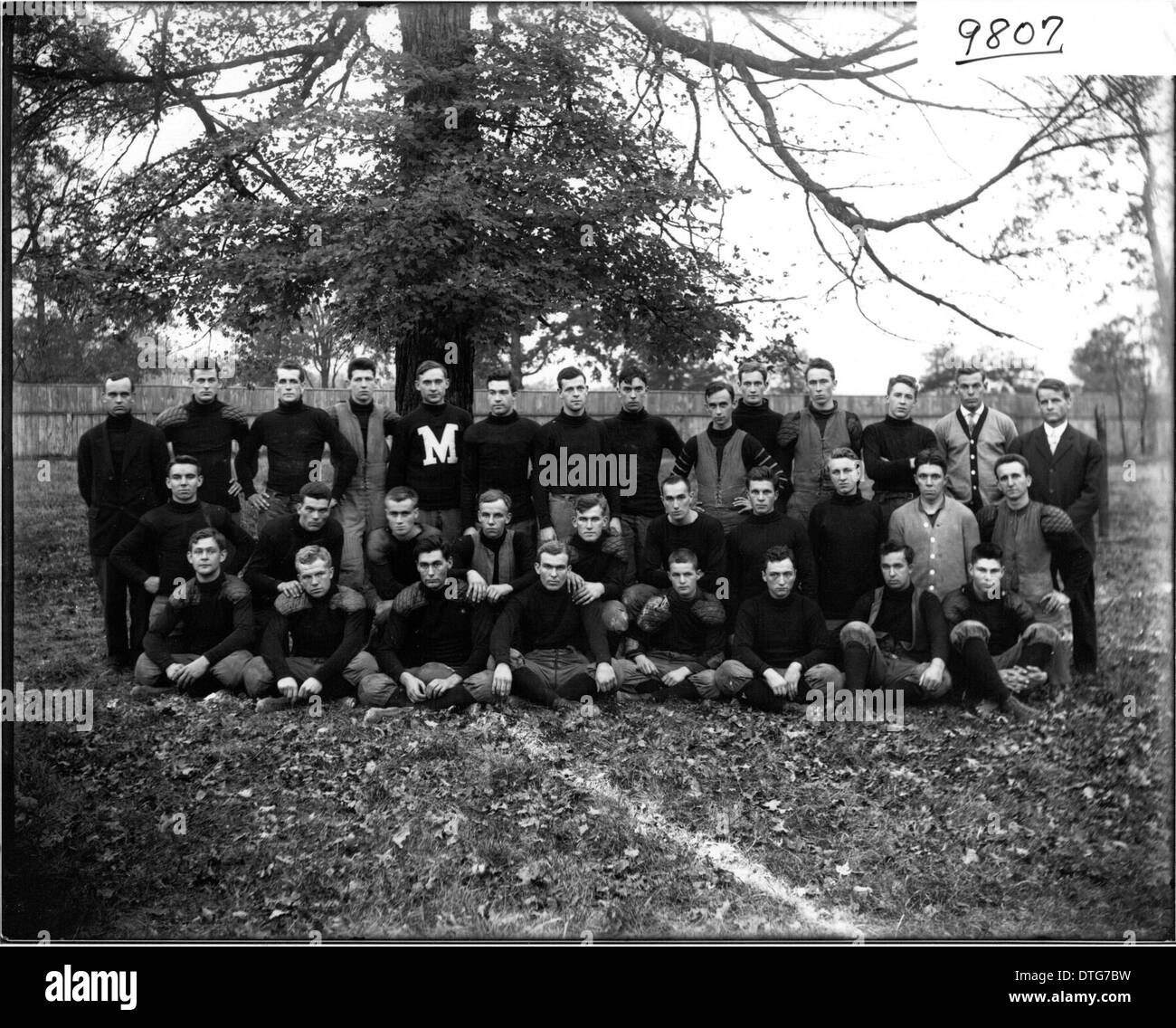 This early 20th-century photograph shows the Miami University football ...