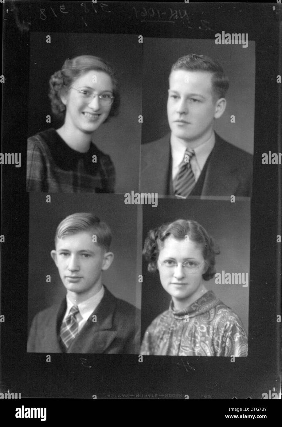 The McGuffey High School yearbook portraits from 1938 feature students ...
