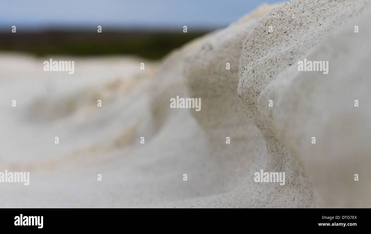 After high tide receedes, this terraced sandy bank is formed Stock ...
