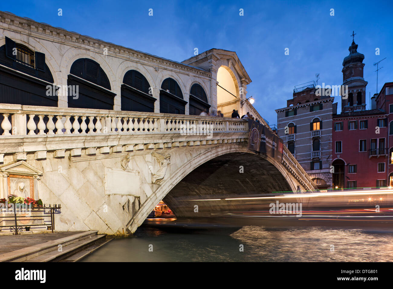Rialto Bridge, Grand Canal, Venice, Italy; Ponte di Rialto, Canale ...