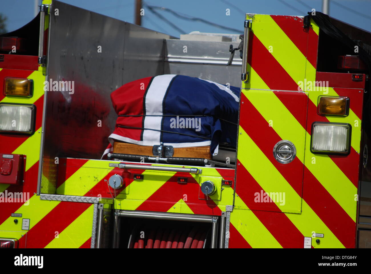 Dallas FIreman Funeral Stock Photo - Alamy
