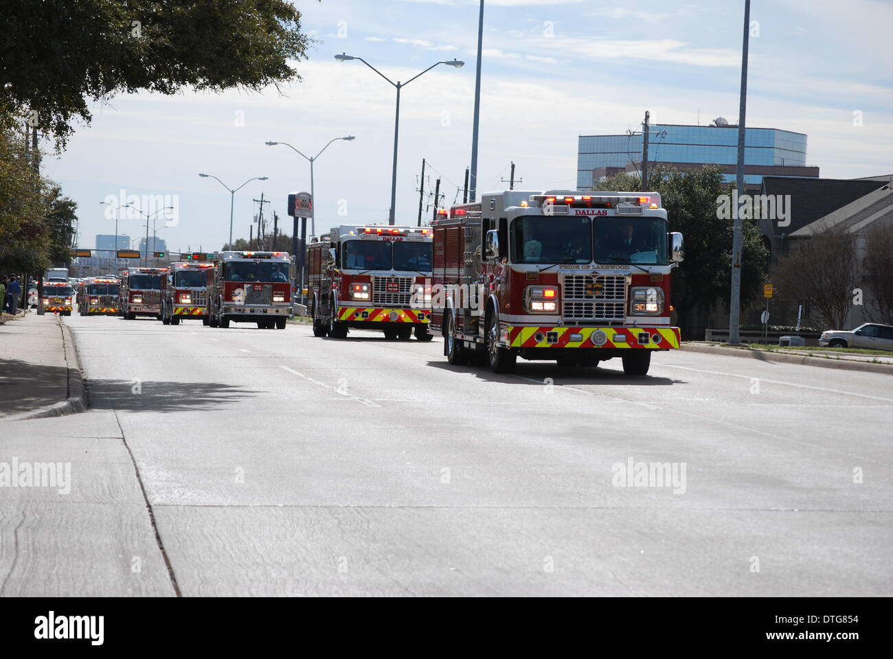Dallas FIreman Funeral Stock Photo - Alamy