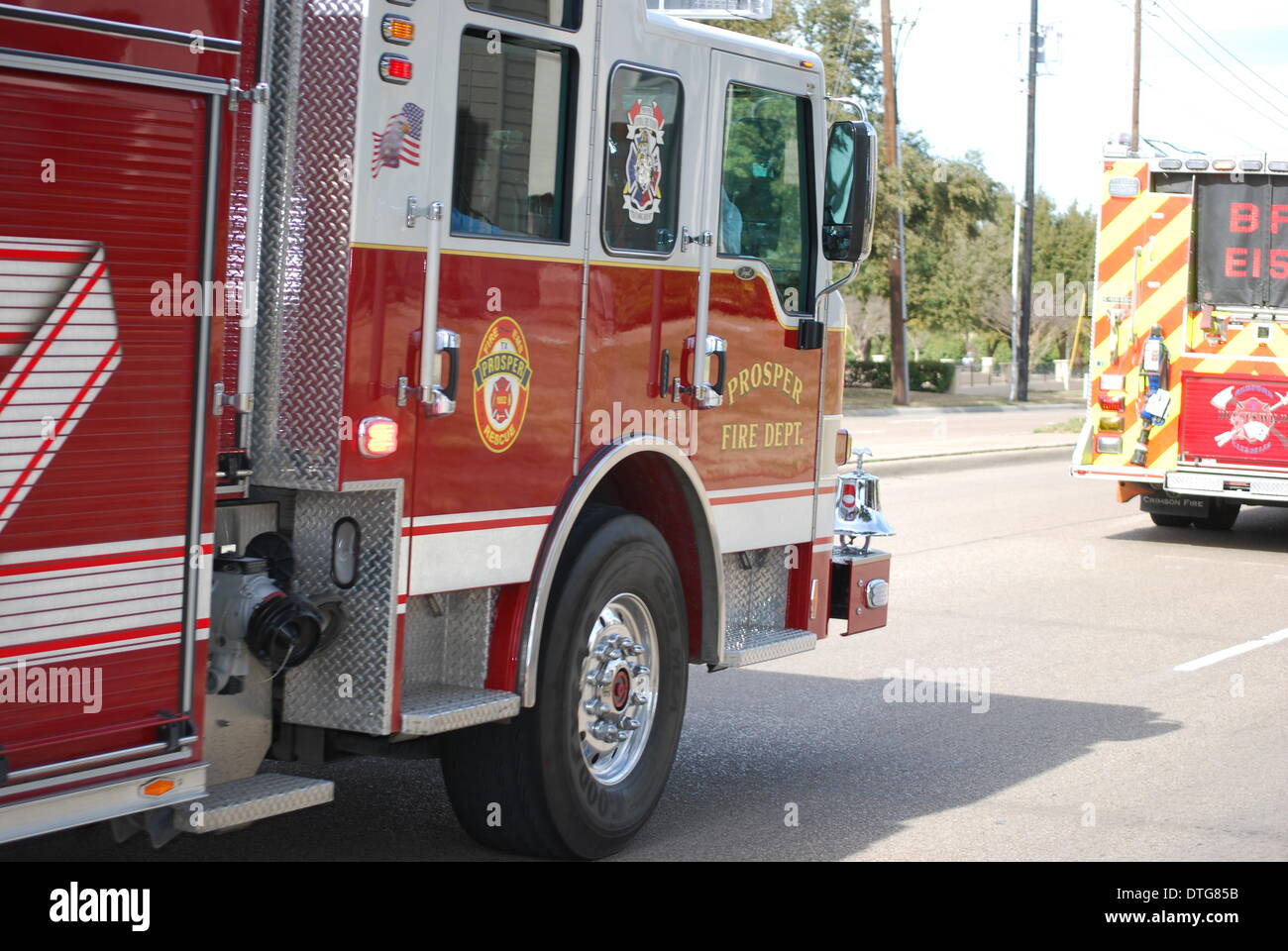 Dallas FIreman Funeral Stock Photo - Alamy