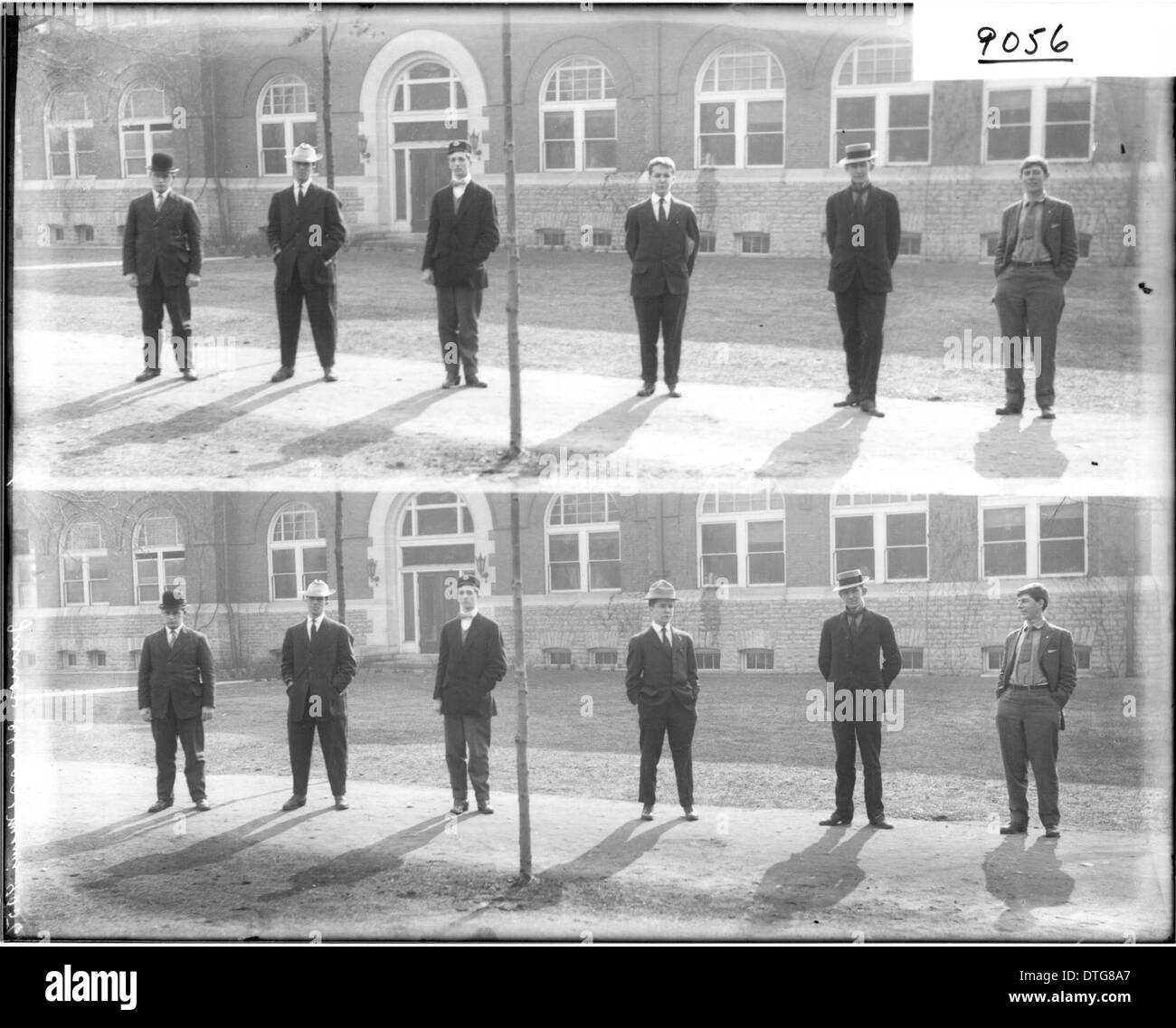 This photograph, taken in 1909, shows the junior class members of Miami ...