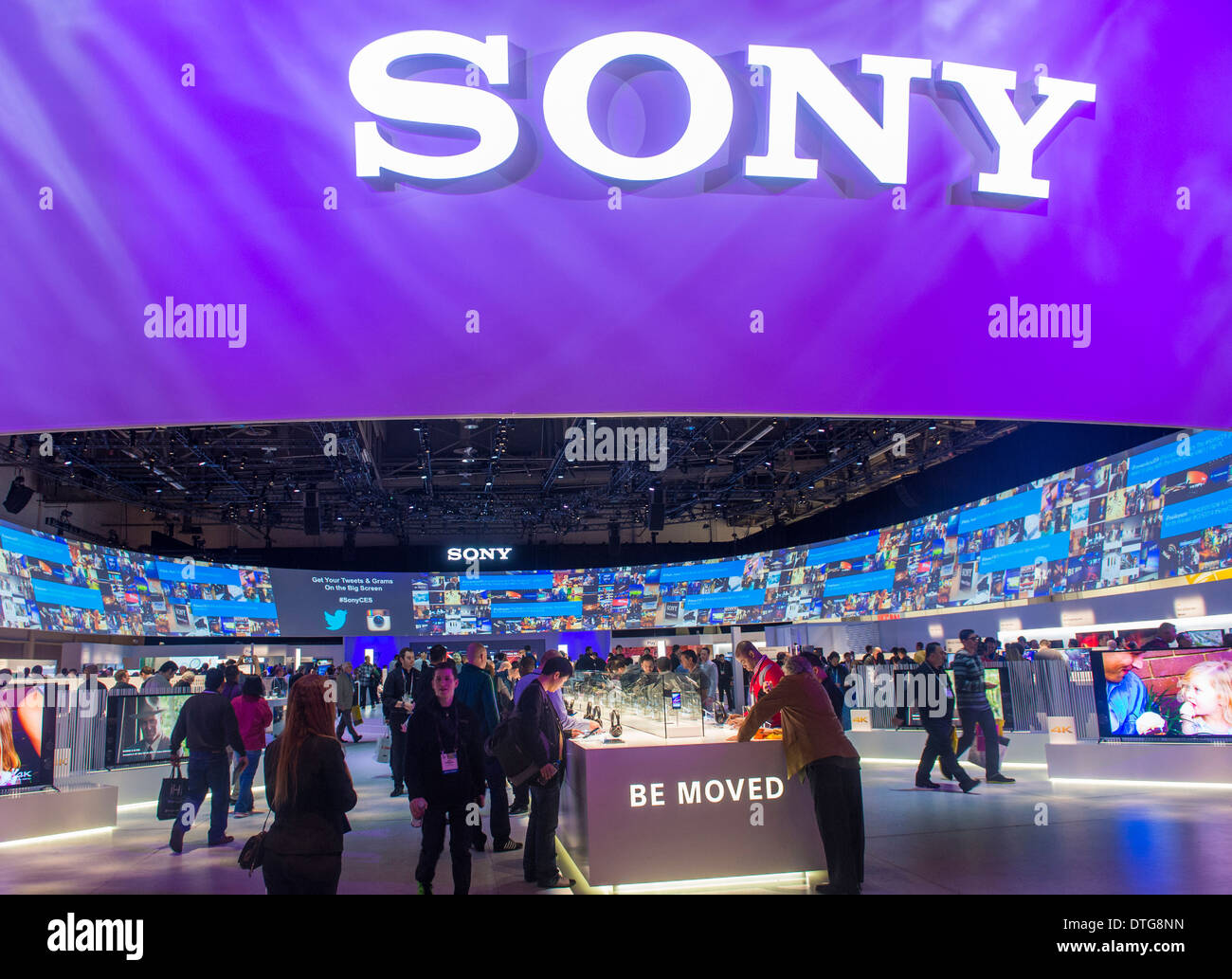 The Sony booth at the CES show held in Las Vegas Stock Photo - Alamy