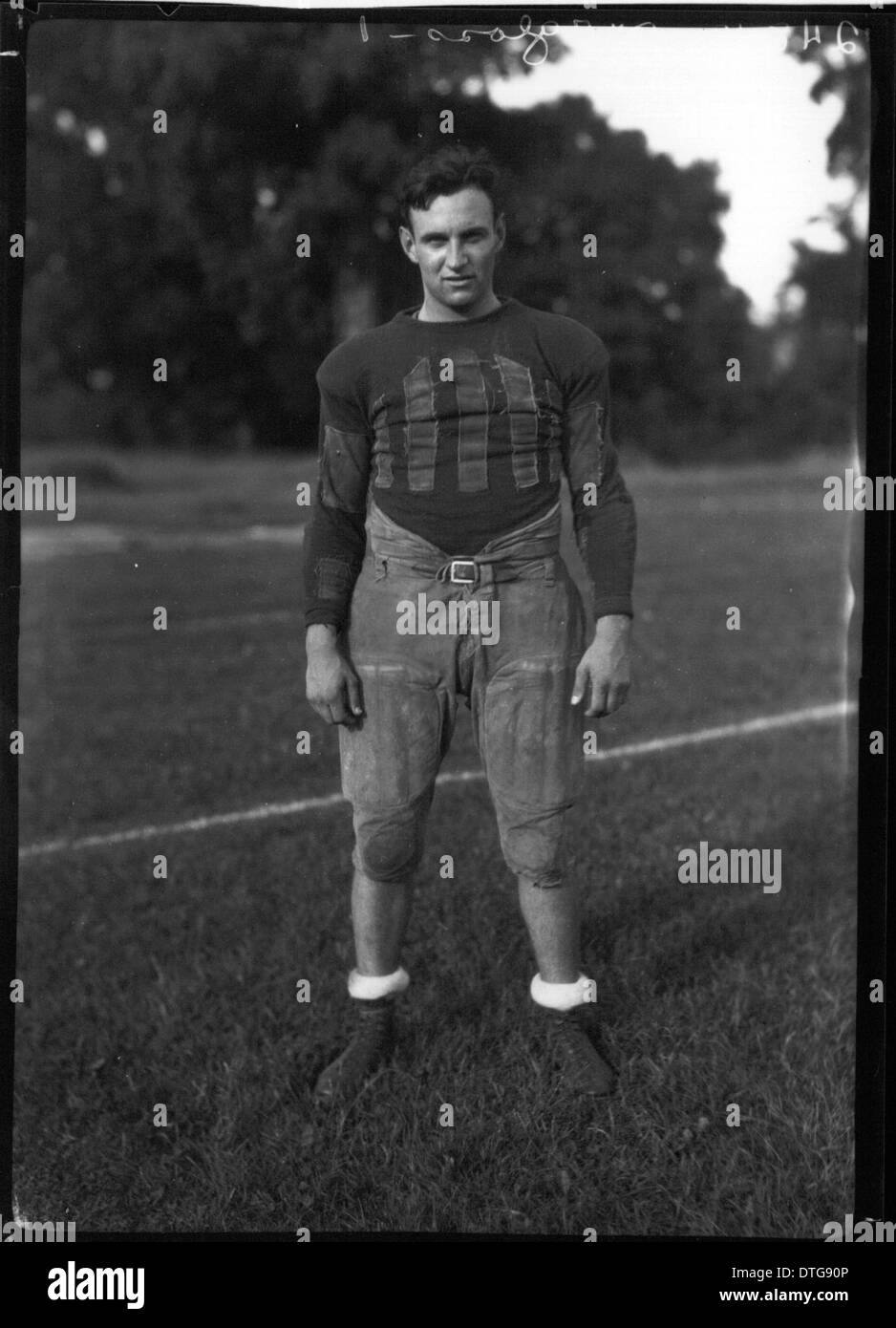 This photograph from 1926 shows James Dillon in his football uniform ...