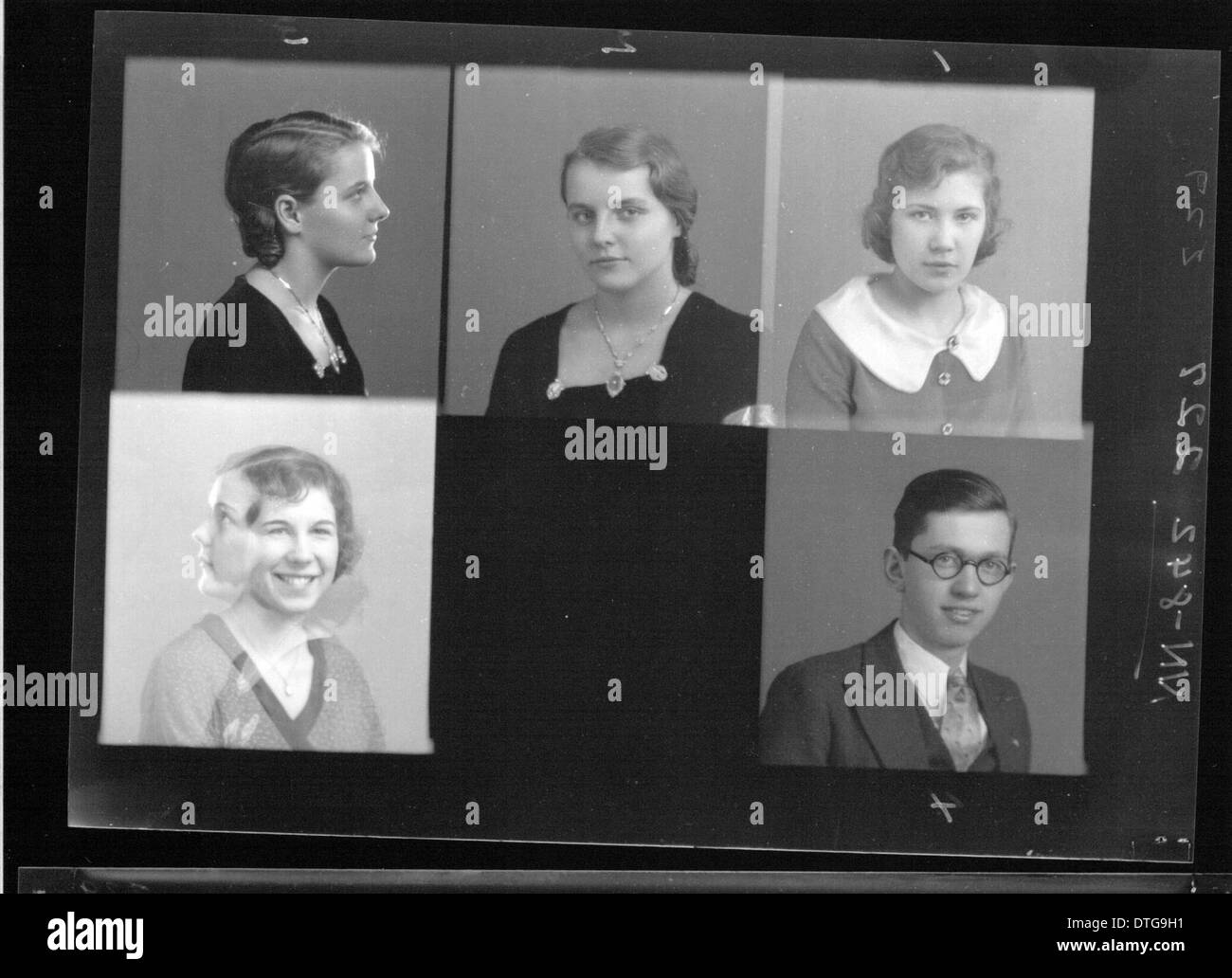 McGuffey High School yearbook portraits 1933 Stock Photo - Alamy