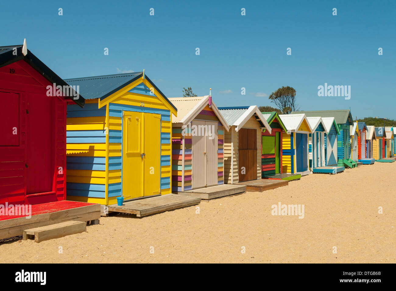 Brighton Beach Huts, Melbourne, Victoria Stock Photo - Alamy