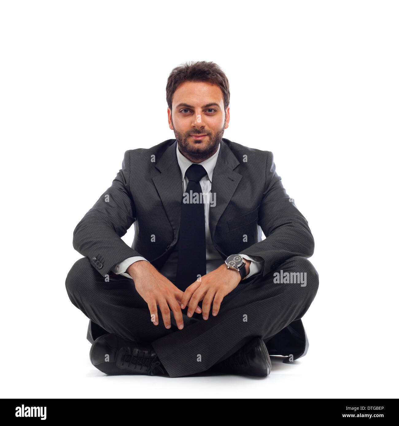 People sitting on the ground Cut Out Stock Images & Pictures - Alamy