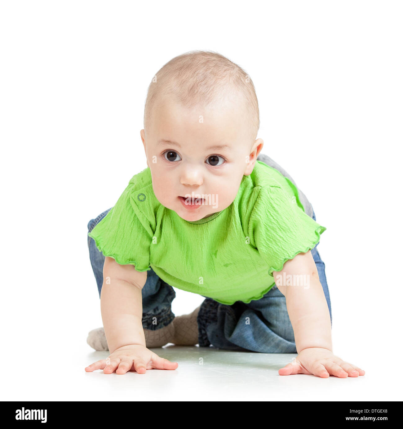 Baby crawl cute Cut Out Stock Images & Pictures - Alamy