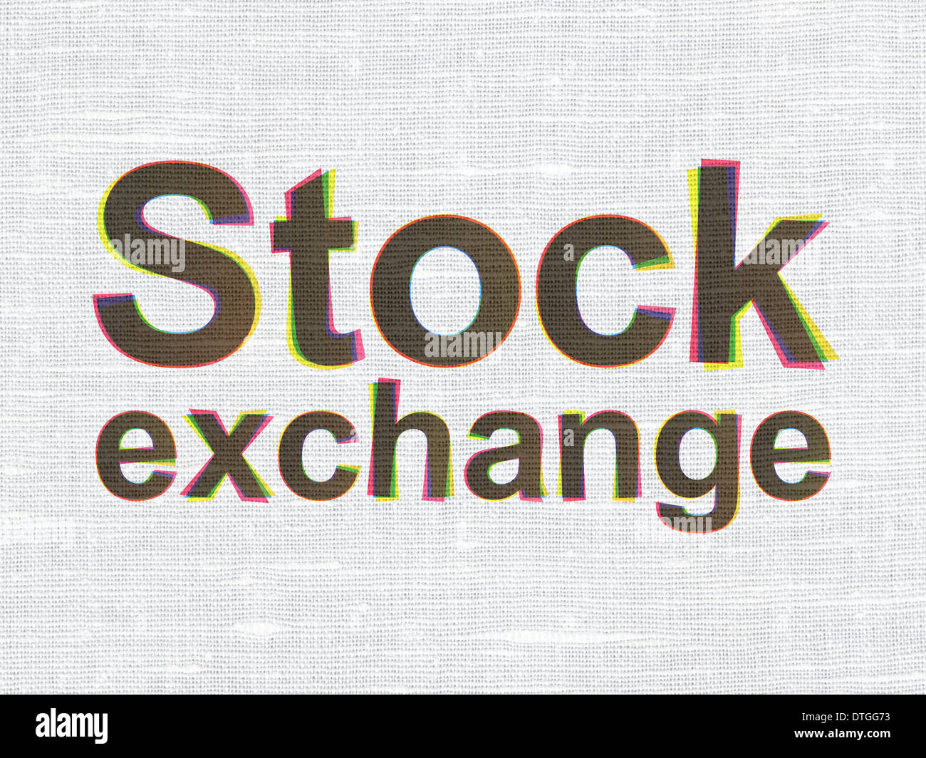 Business concept: Stock Exchange on fabric texture background Stock ...