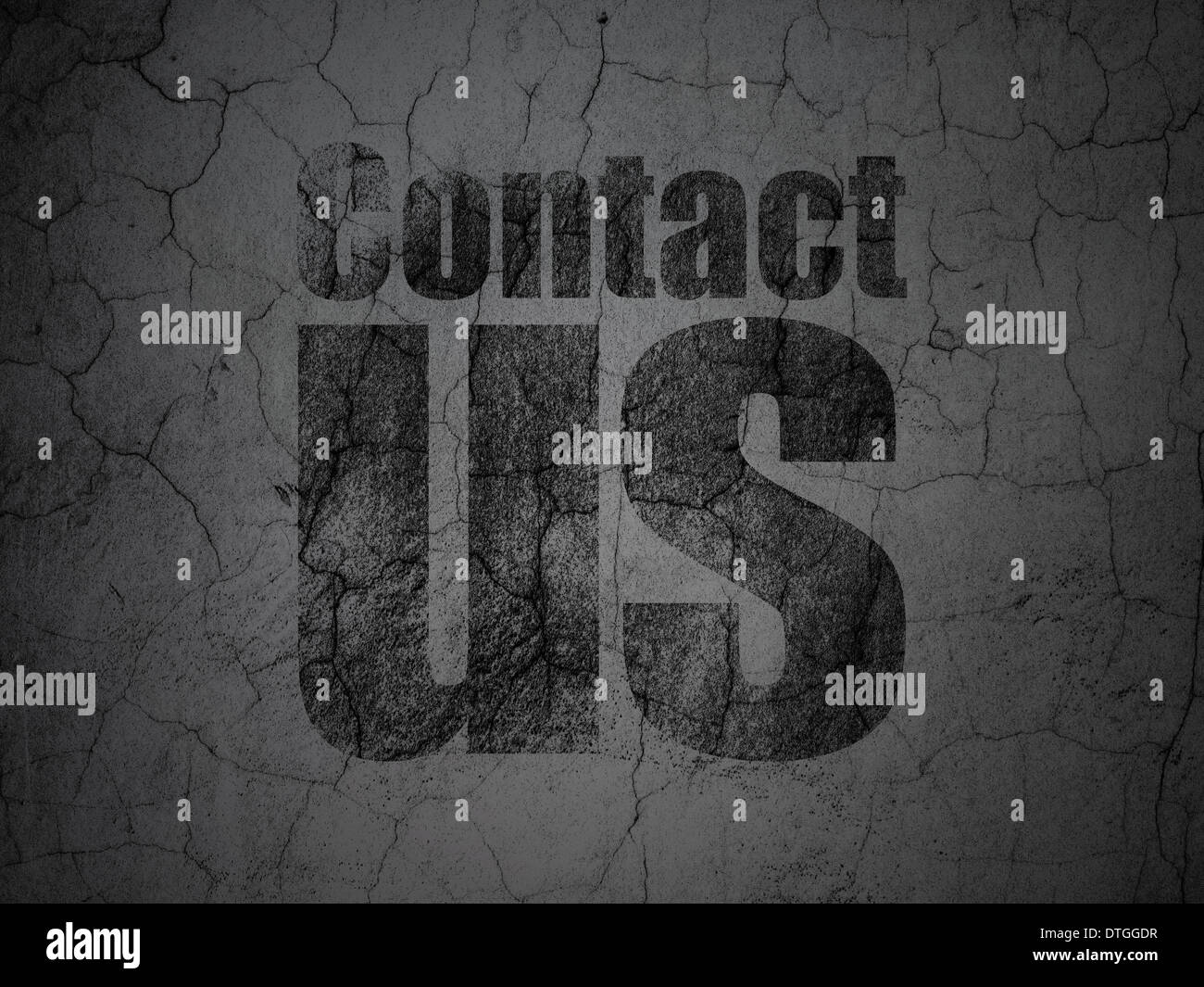 Marketing concept: Contact Us on grunge wall background Stock Photo - Alamy