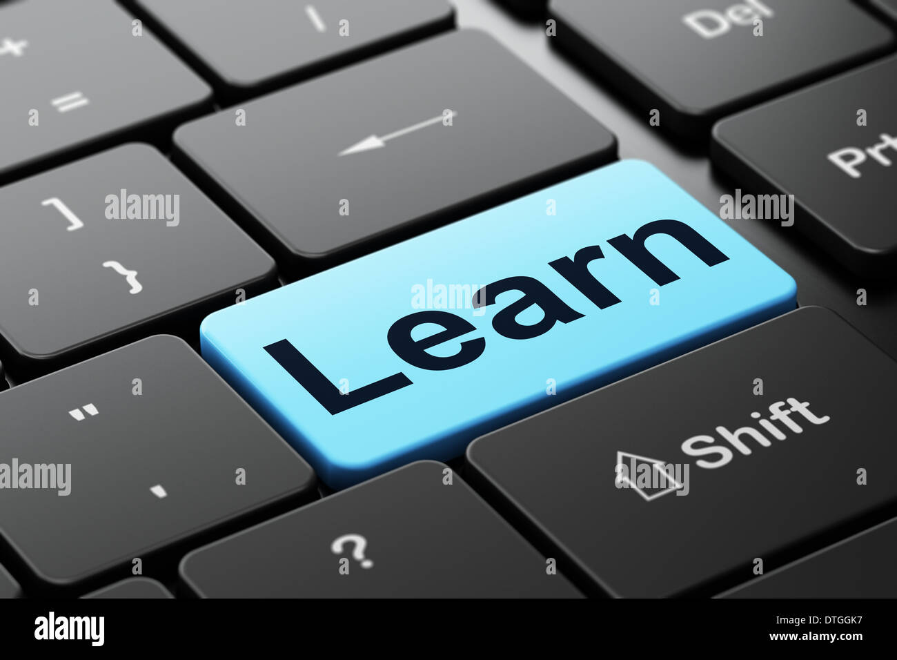 Education concept: Learn on computer keyboard background Stock Photo - Alamy