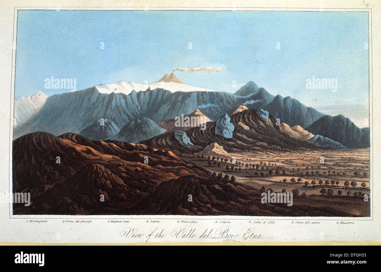 Bove Valley, nr Mount Etna, Sicily Stock Photo - Alamy