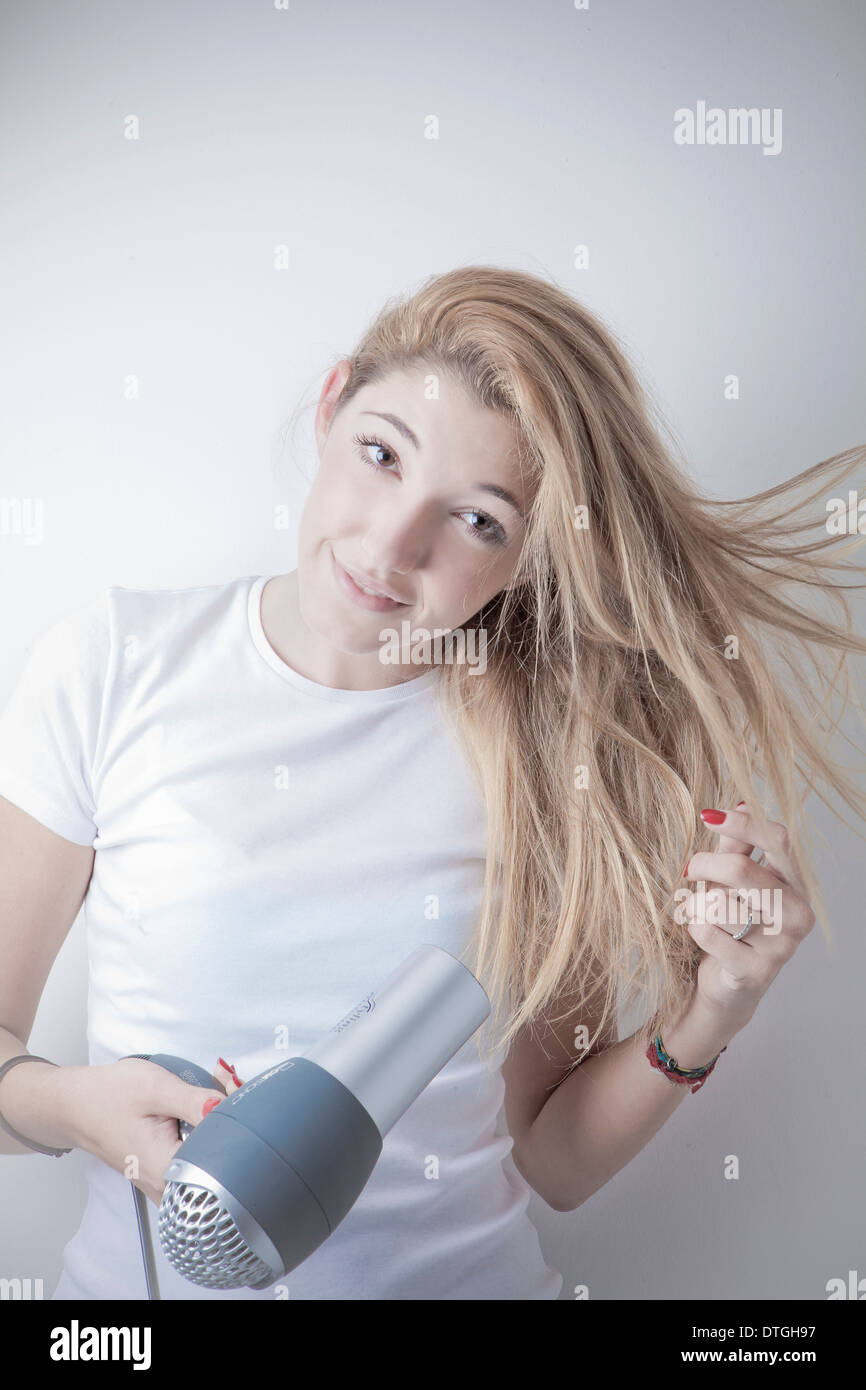 Girl drying hi-res stock photography and images - Alamy