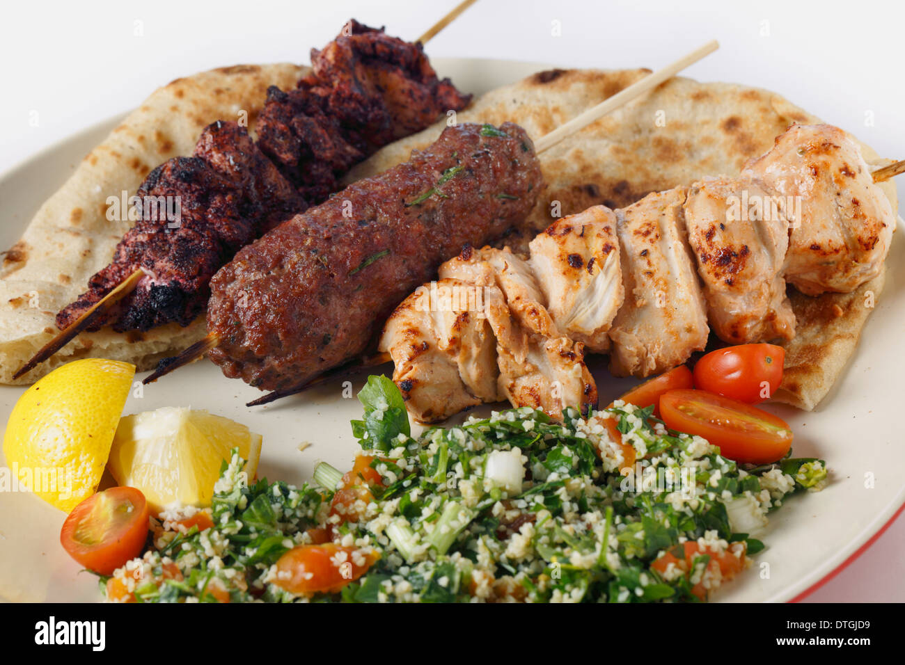 Mixed grill Arabian style Stock Photo - Alamy