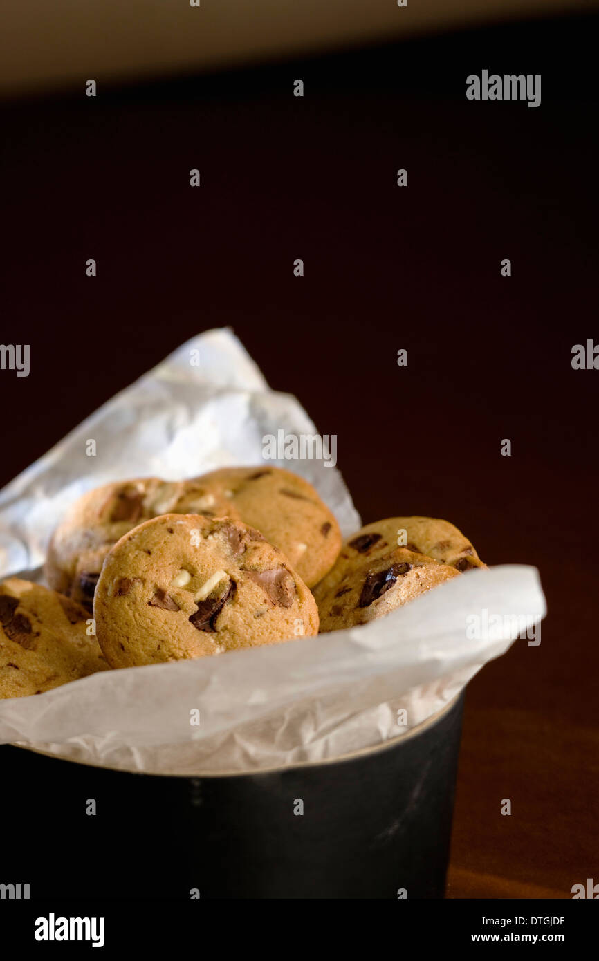 Assorted chocolate chip cookies Stock Photo - Alamy