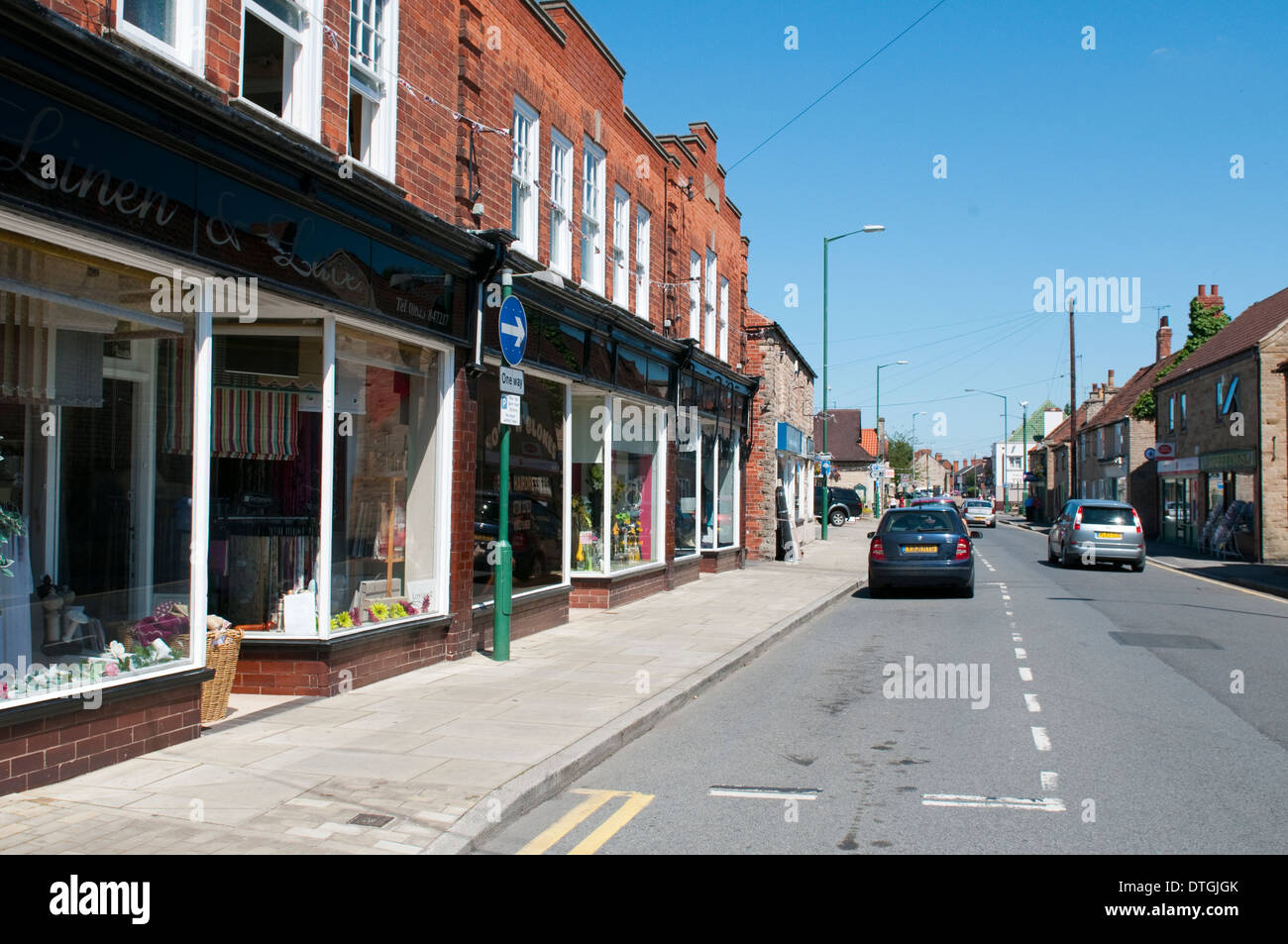 Main street in Warsop, Nottinghamshire England UK Stock Photo - Alamy