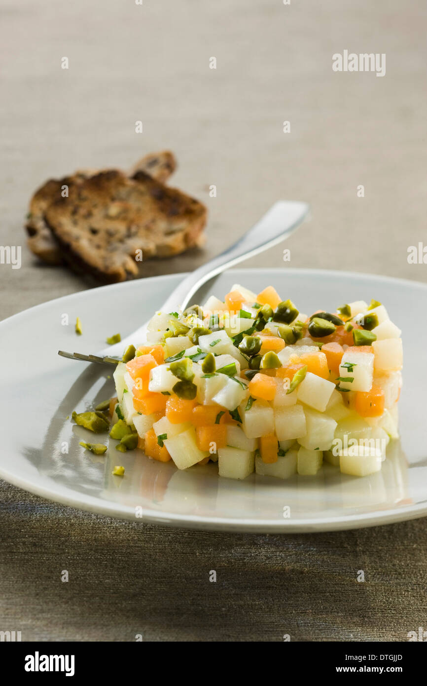 Winter vegetable tartare Stock Photo - Alamy