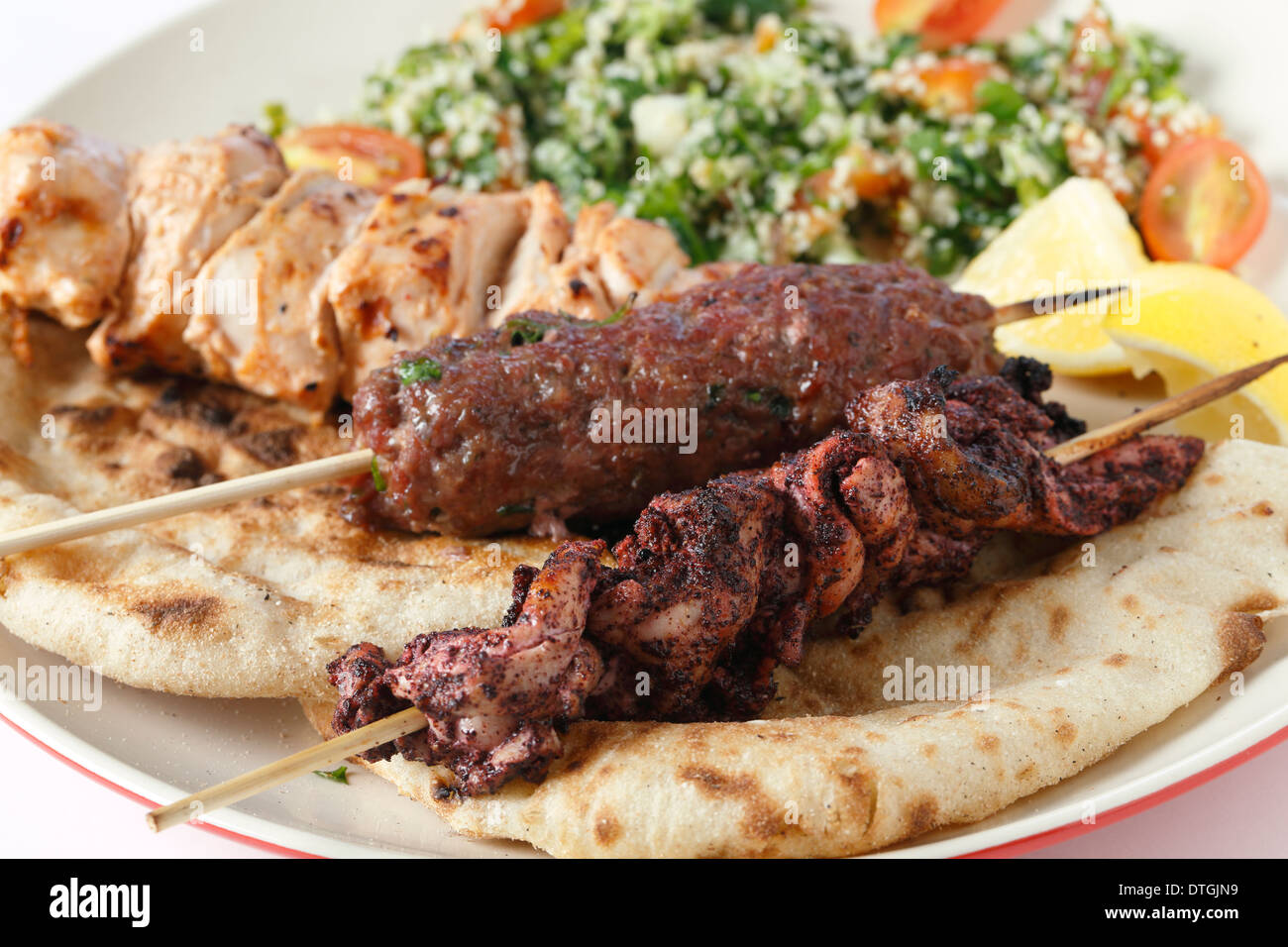 Mixed grill Arabian style Stock Photo - Alamy