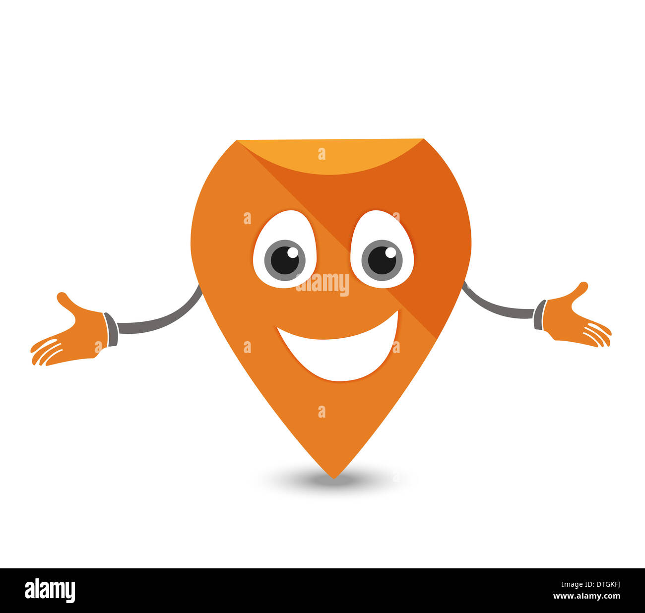 Pointer Pin Character Stock Photo - Alamy