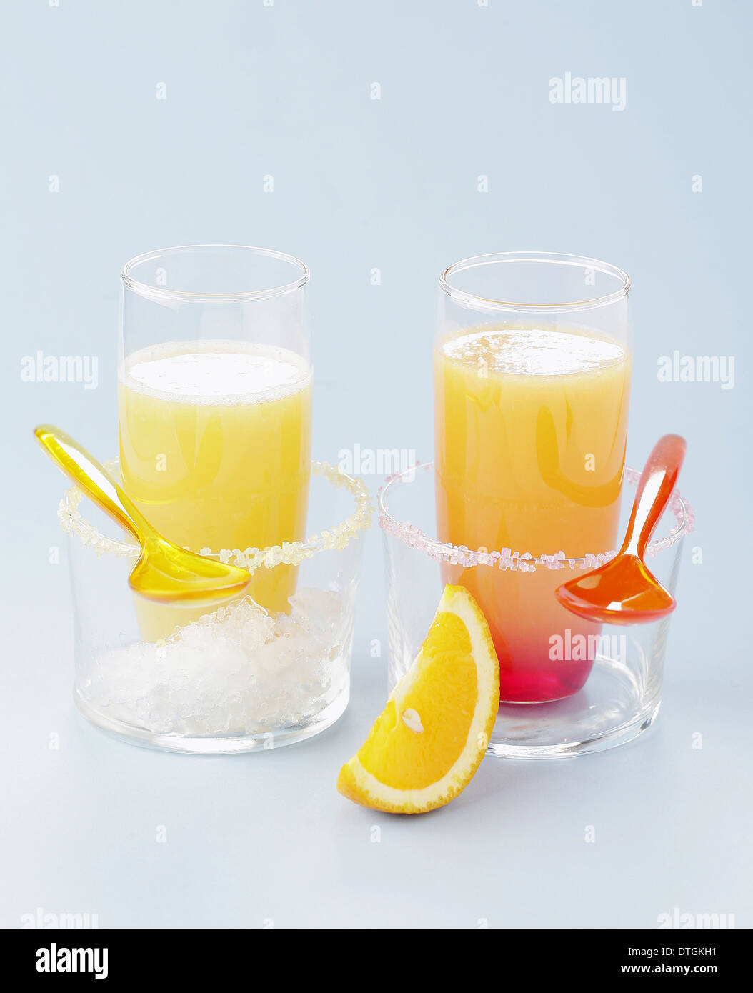 Acapulco and Téquila sunrise cocktails Stock Photo - Alamy