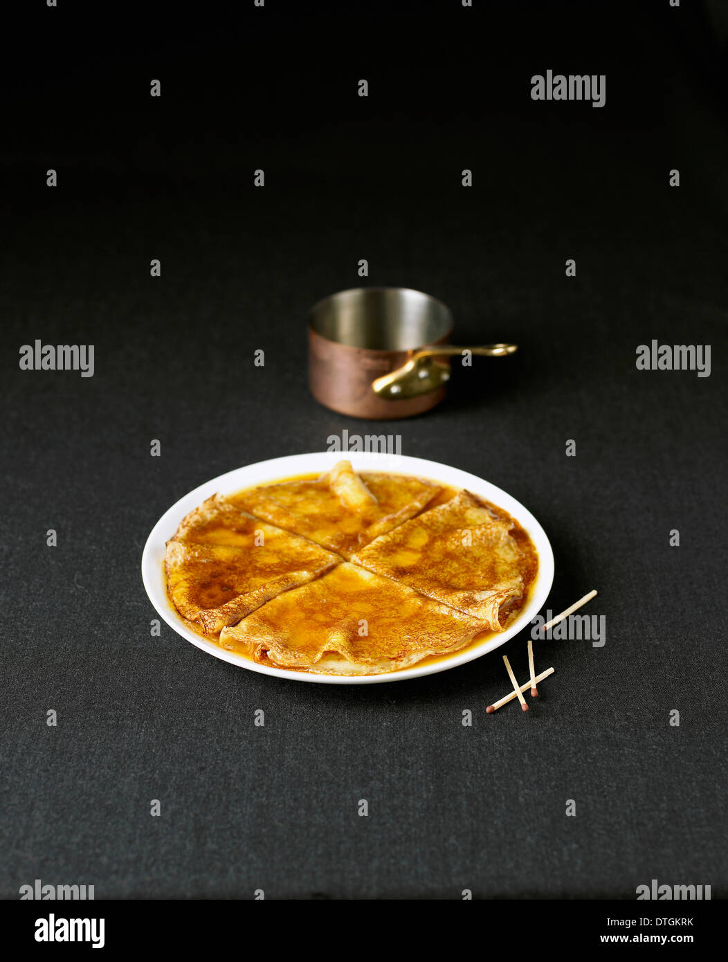 Crepes suzette flambe hi-res stock photography and images - Alamy