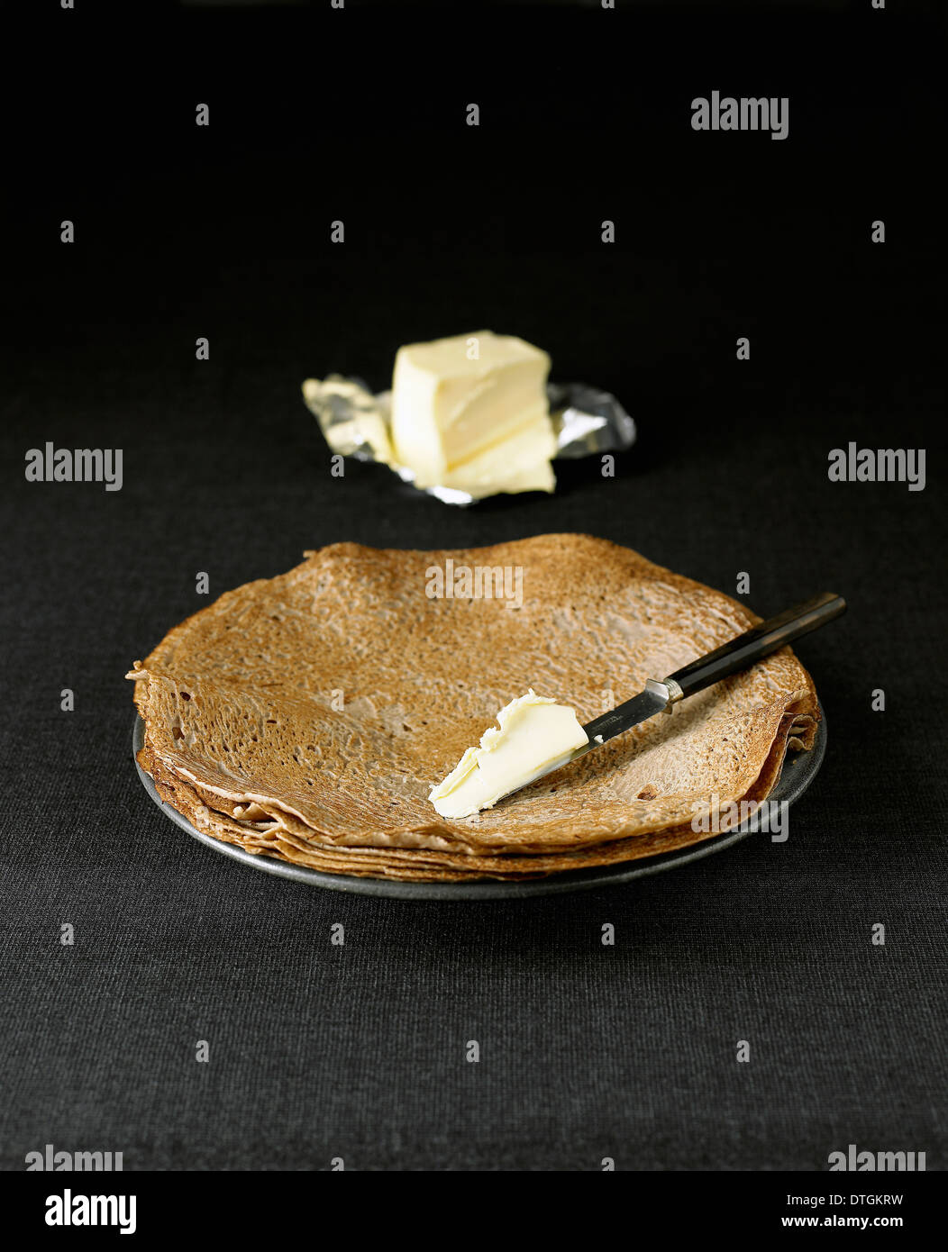 Plain crepe hi-res stock photography and images - Alamy