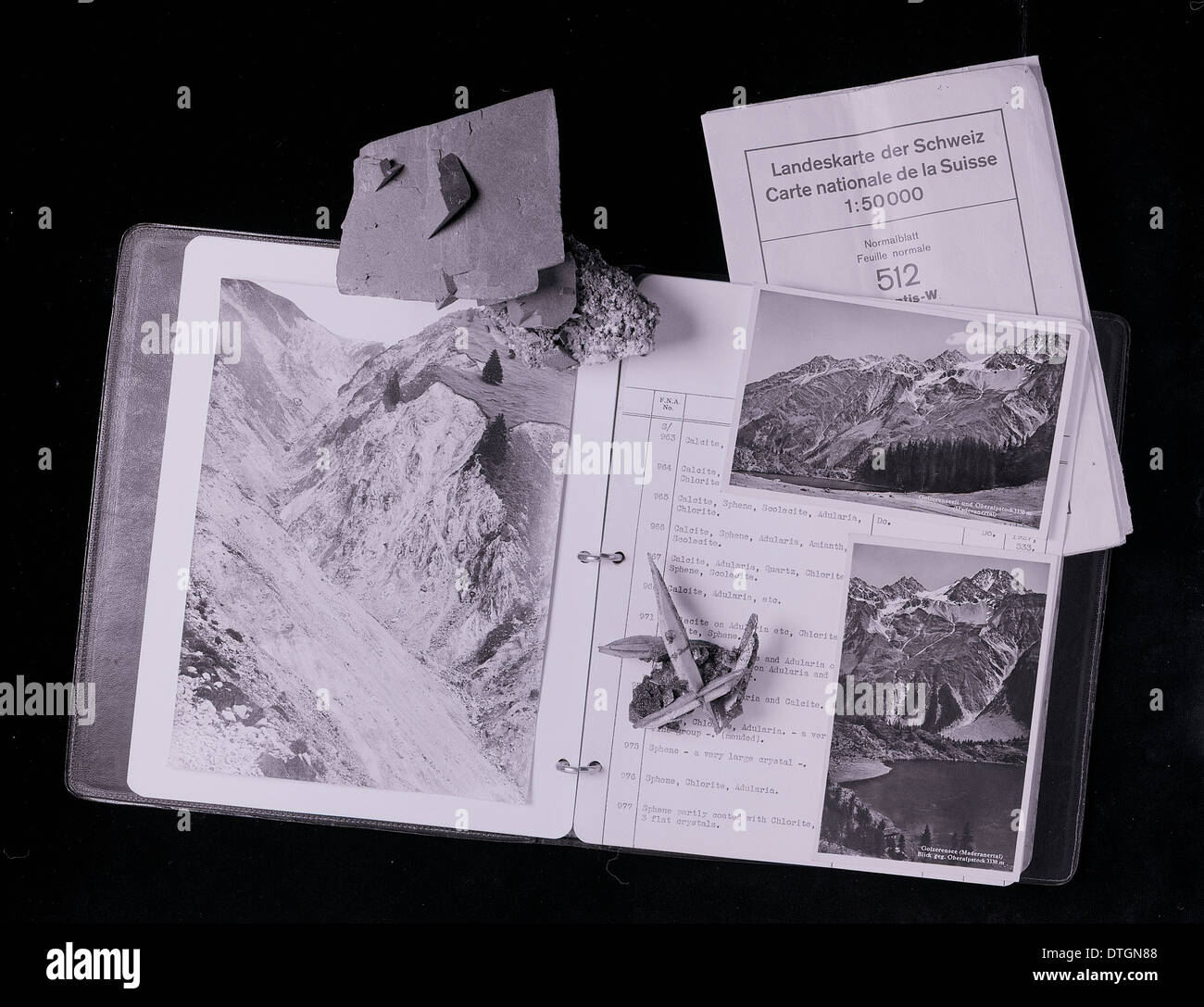 Ashcroft Collection of Swiss minerals Stock Photo - Alamy