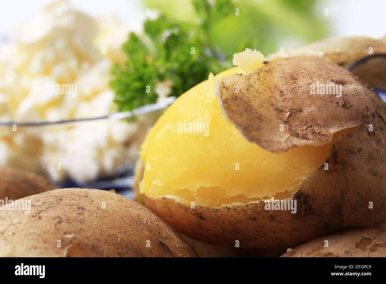 Boiled potatoes cheese hi-res stock photography and images - Alamy
