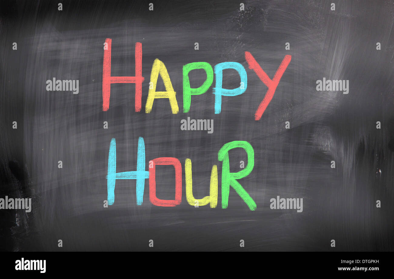 Happy Hour Concept Stock Photo - Alamy