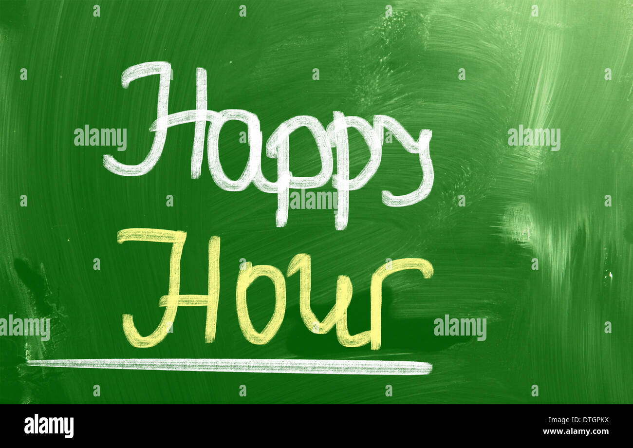 Happy Hour Concept Stock Photo - Alamy
