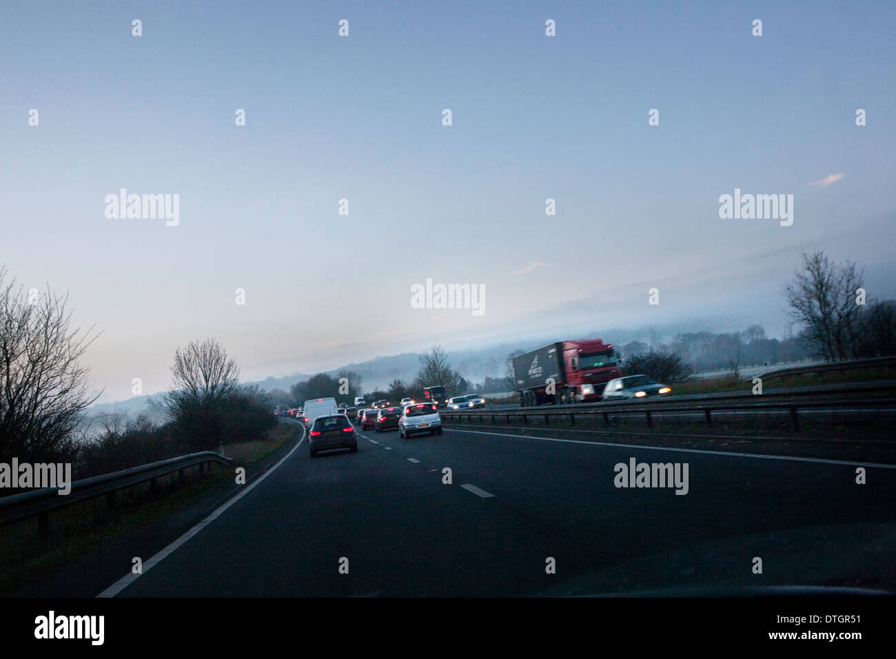 Car windscreen view traffic hi-res stock photography and images - Alamy