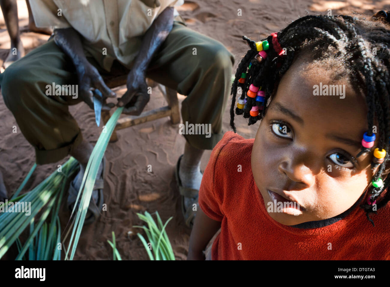 Chief Mukuni's Village Cultural Tour. Making local crafts. This ethnic ...