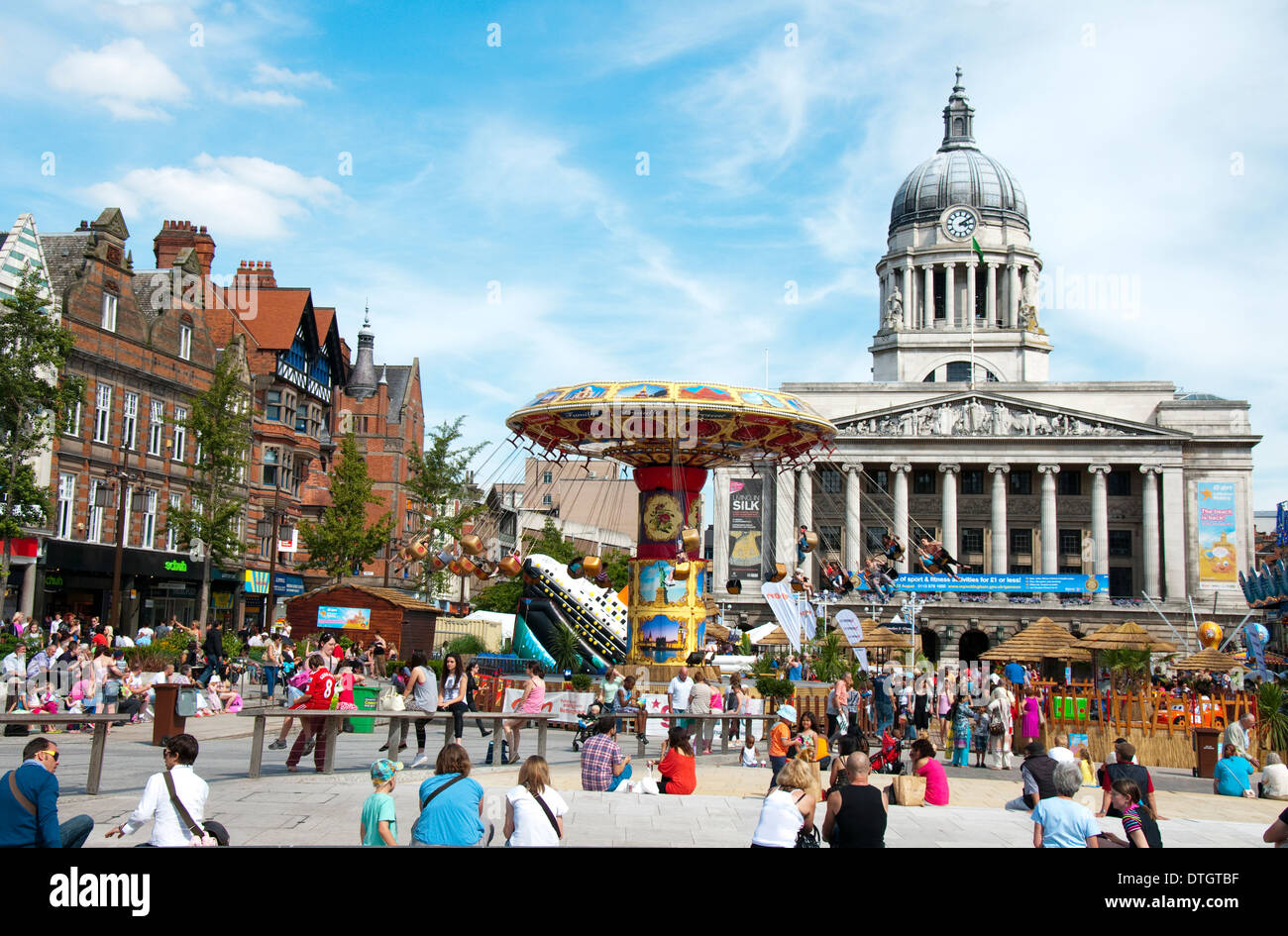 Nottingham Market Square and Council House Nottinghamshire England UK ...