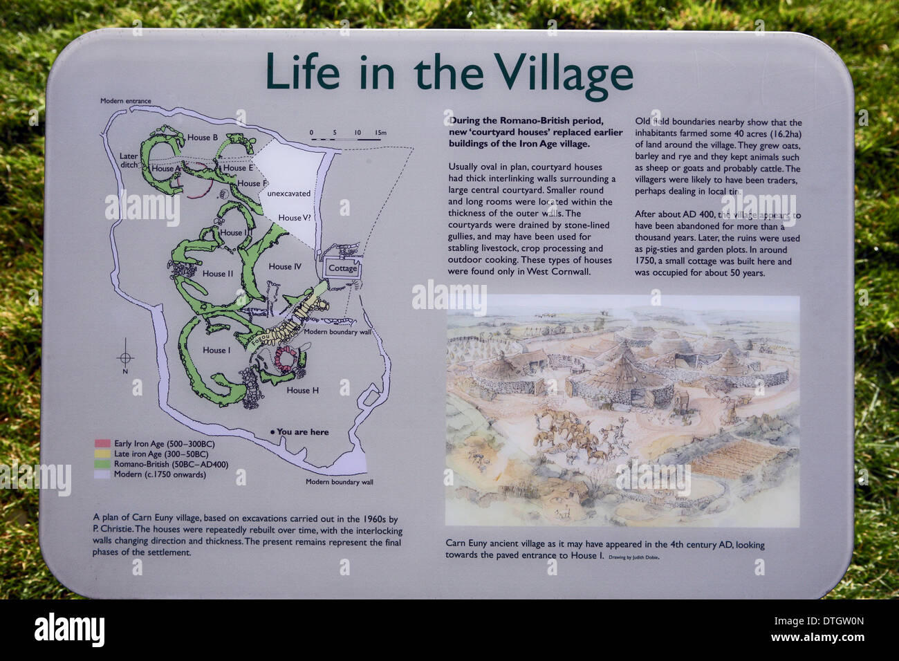 Carn Euny ancient village and archeological site, near Sancreed Penwith ...