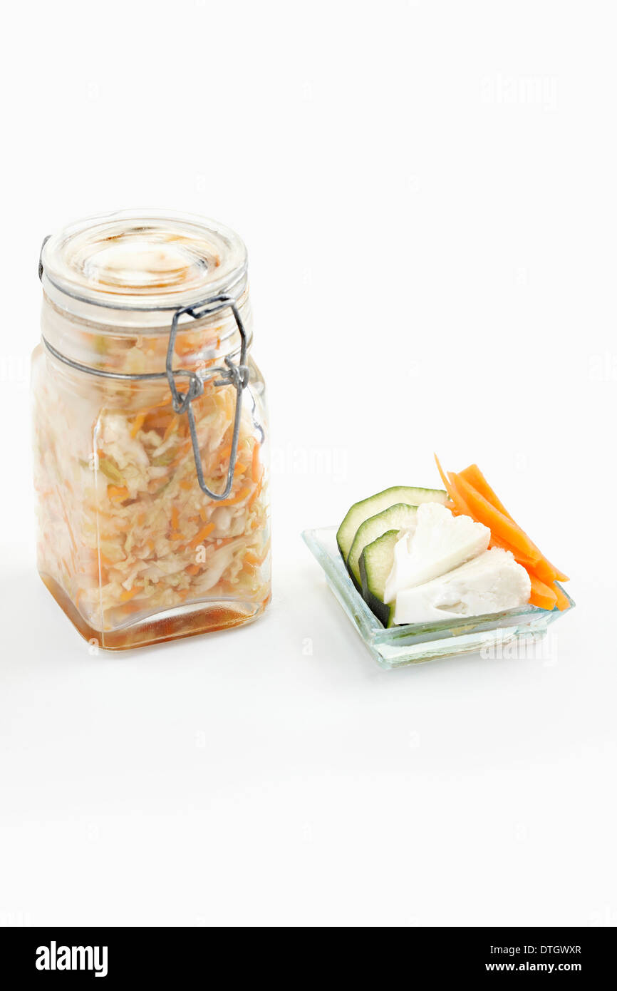 Pickled cabbage vegetables fermented Cut Out Stock Images & Pictures ...