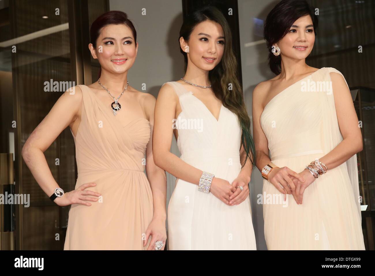 Taipei, China. 14th Feb, 2013. S.H.E attend opening ceremony of Cartier ...