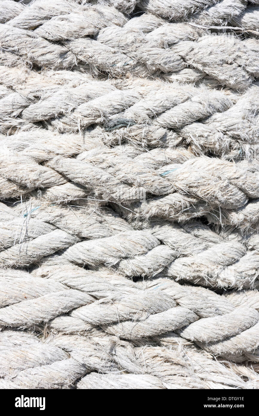 Closeup of an old white tightrope background Stock Photo - Alamy