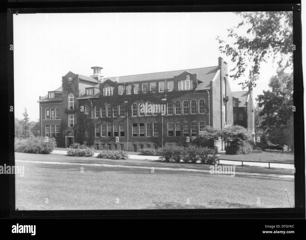 McGuffey Hall at Miami University, pictured from the north circa 1950 ...