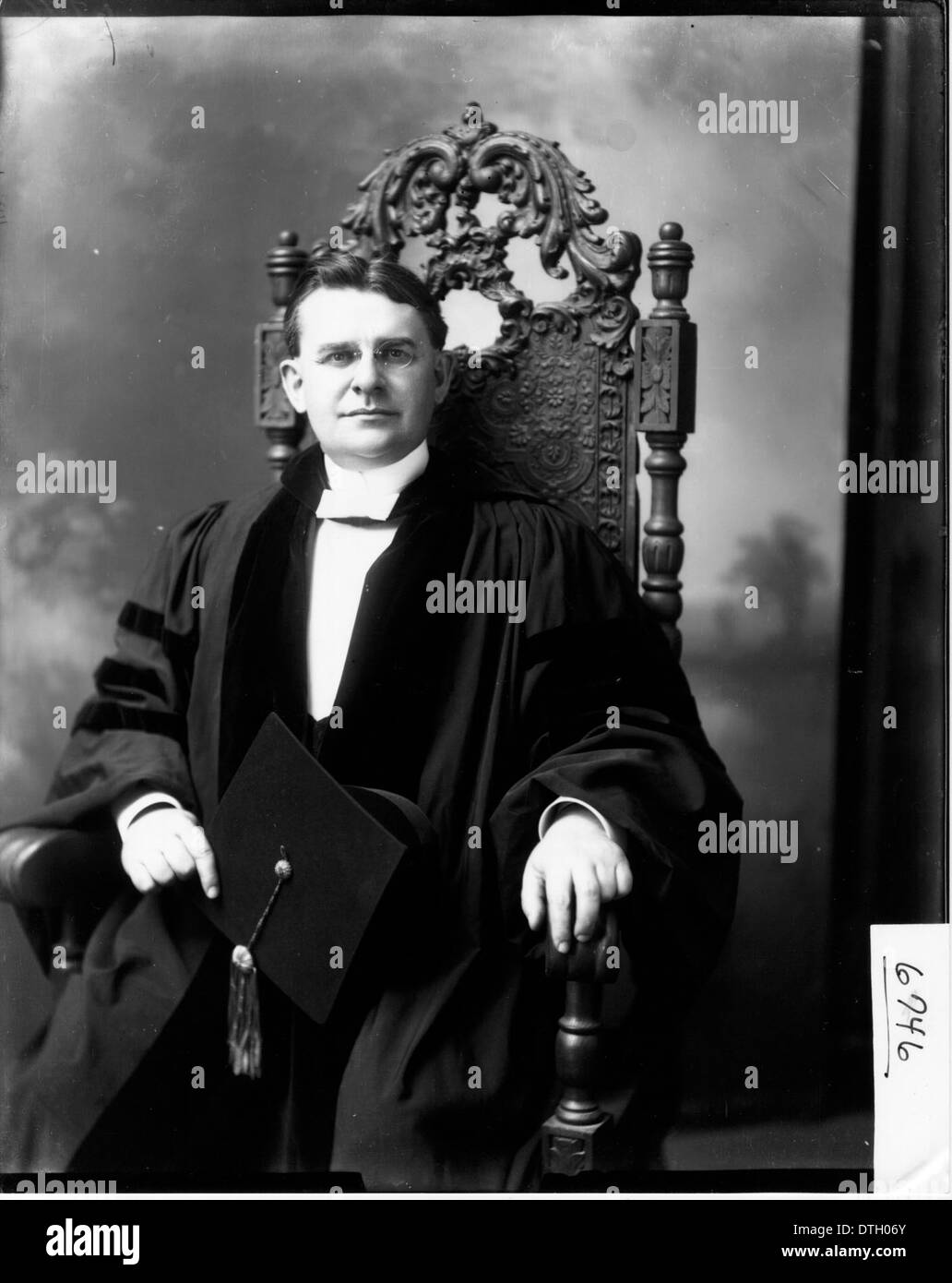 This portrait of Guy Potter Benton, taken in 1905, depicts the educator ...