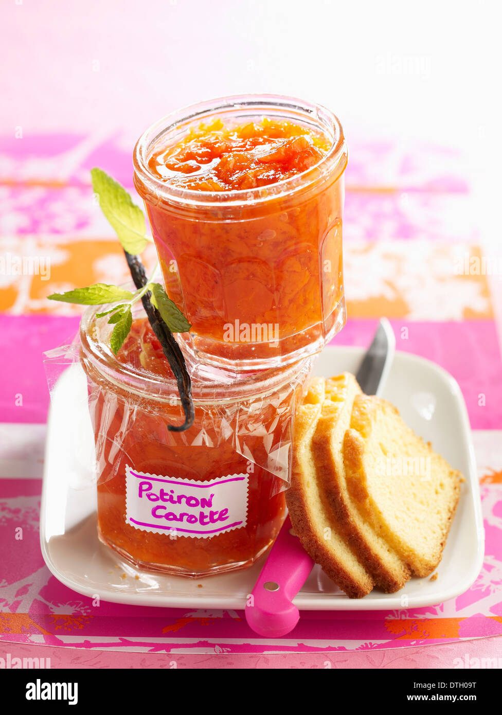 Pink jam slice hi-res stock photography and images - Alamy