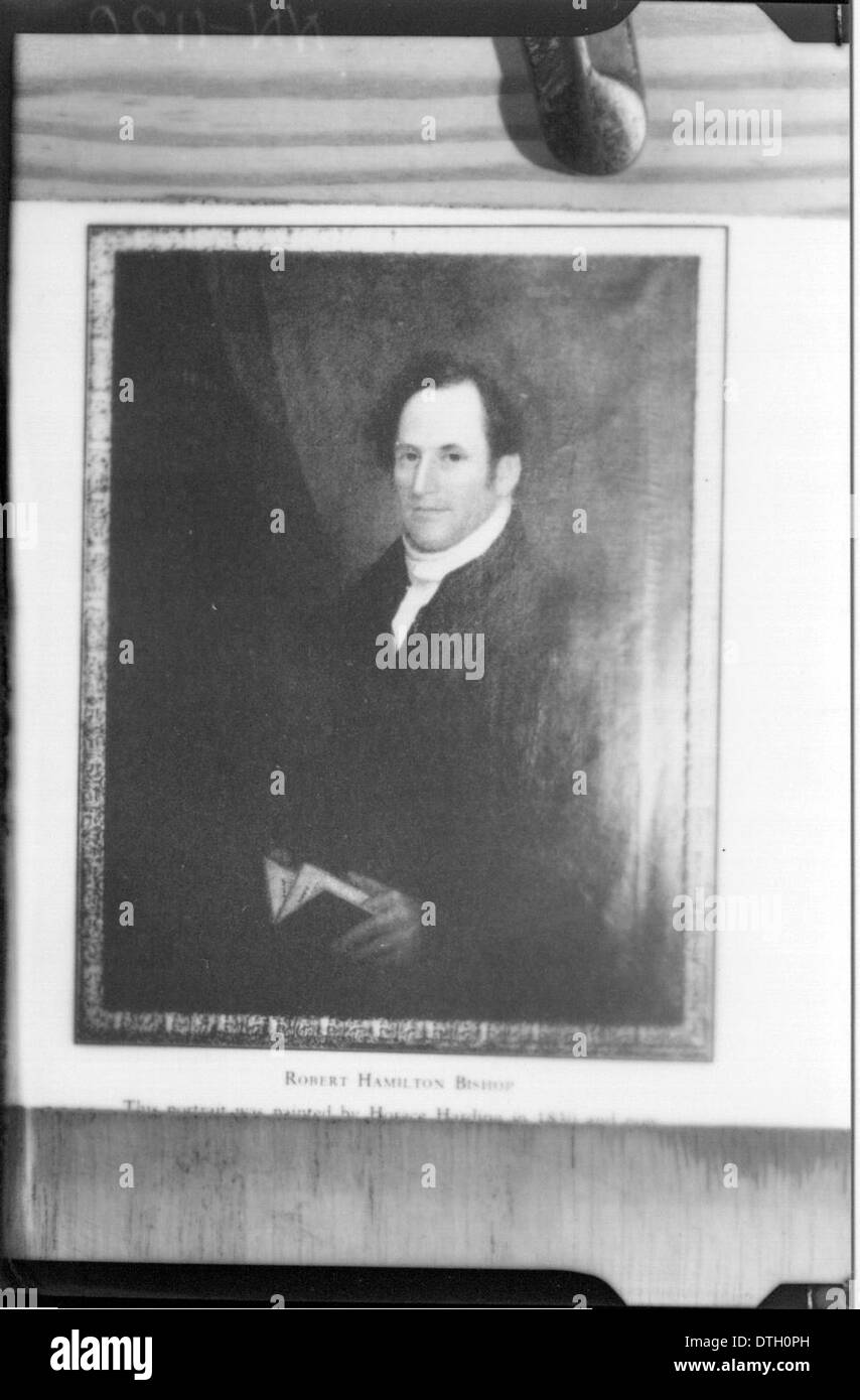 Portrait painting of Robert Hamilton Bishop n.d Stock Photo - Alamy