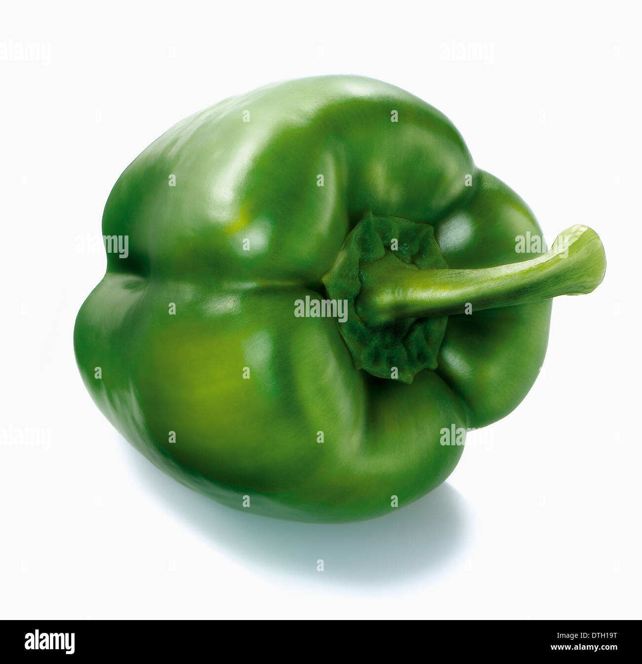 Cut-out green pepper Stock Photo - Alamy