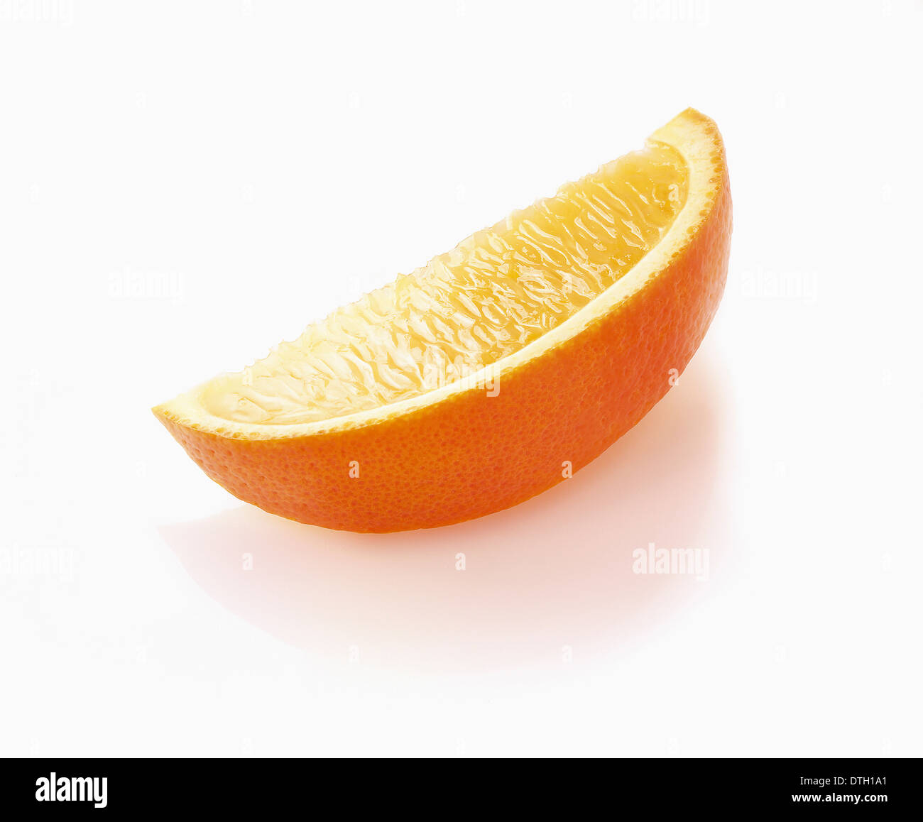 Cut-out slice of orange Stock Photo - Alamy