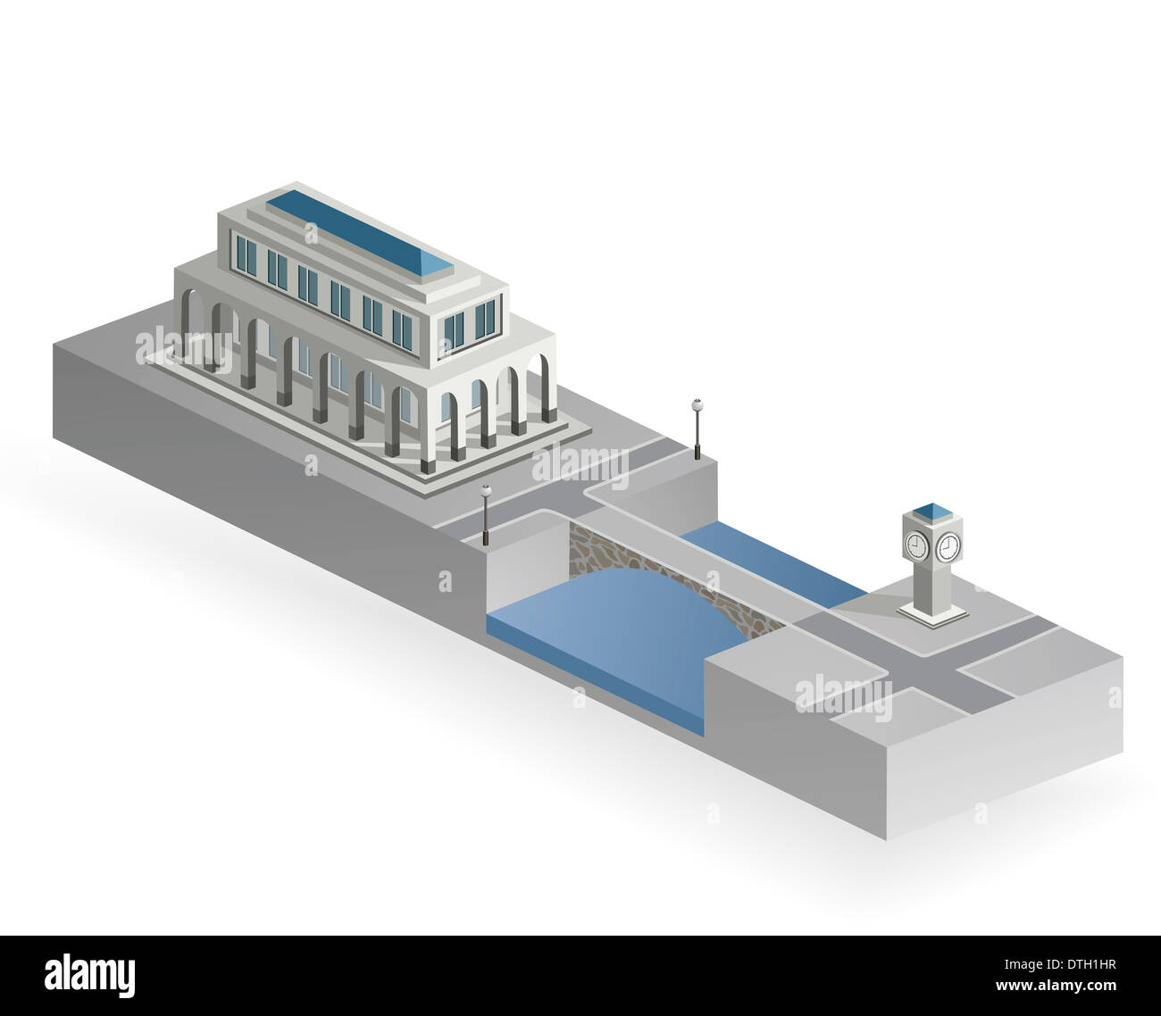 Bridge building activity Cut Out Stock Images & Pictures - Alamy