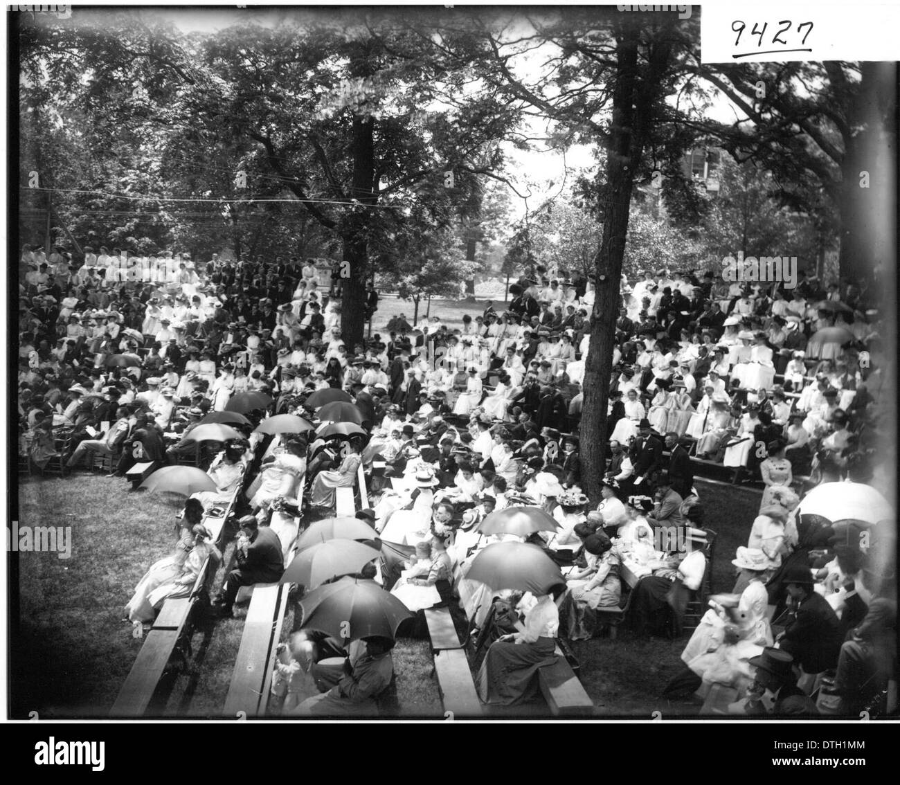 This photograph from 1909 captures spectators attending the Centennial ...
