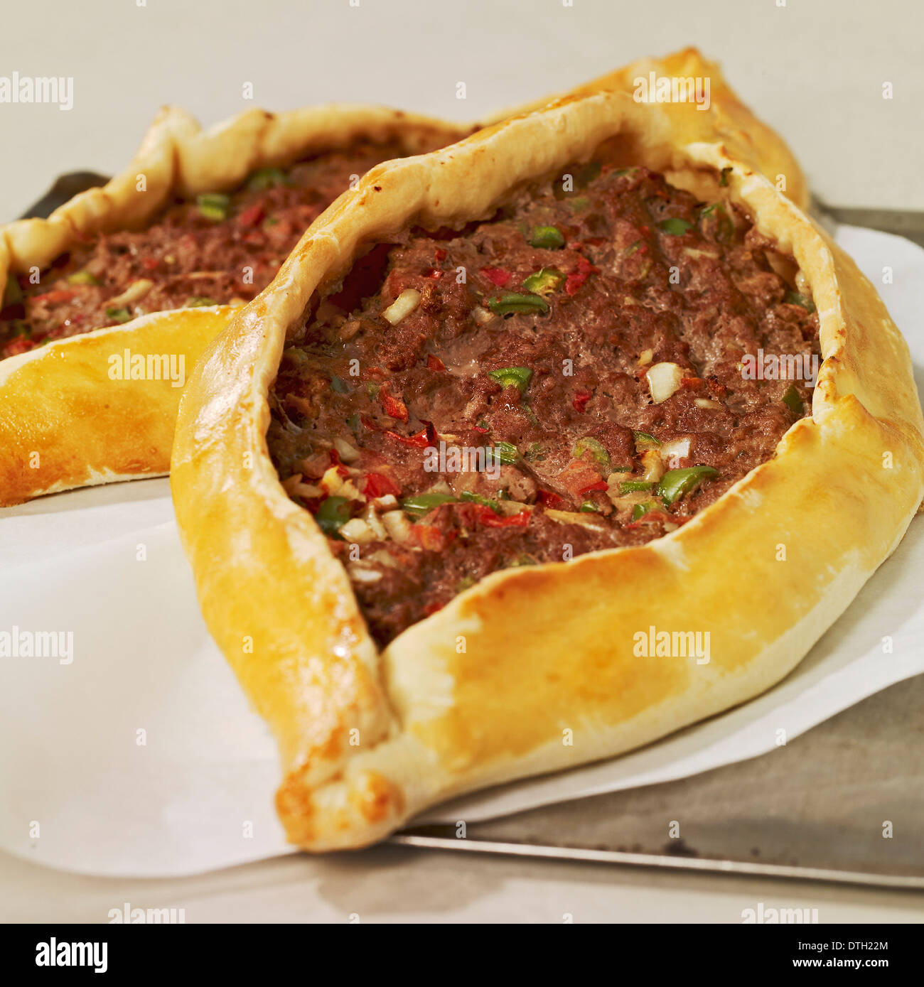 Turkish meat Pide Stock Photo - Alamy