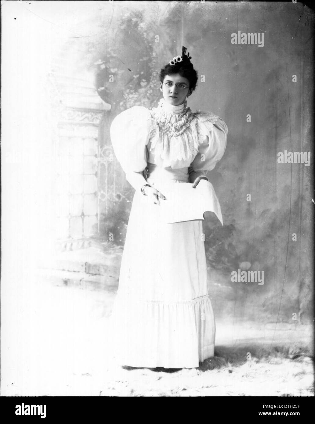 Woman portrait university student Black and White Stock Photos & Images ...