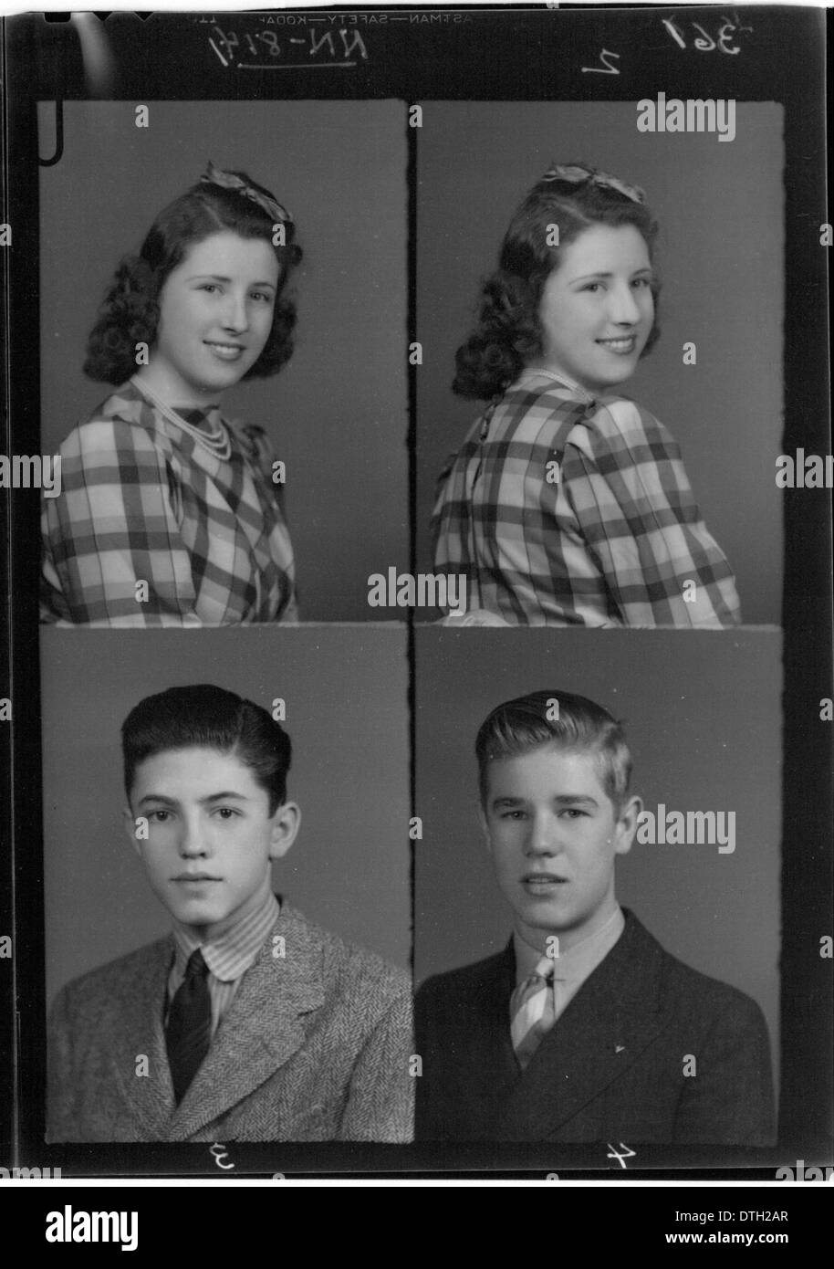 McGuffey High School yearbook portraits 1940 Stock Photo - Alamy